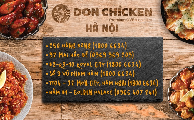 DON Chicken và 7 điều về chuỗi nhà hàng ăn nhanh 4 sao Hàn Quốc
