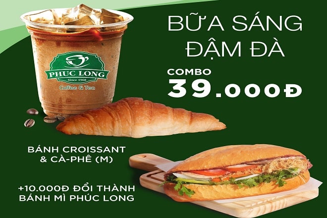 Phuclong menu với danh sách thức uống phong phú cực hấp dẫn